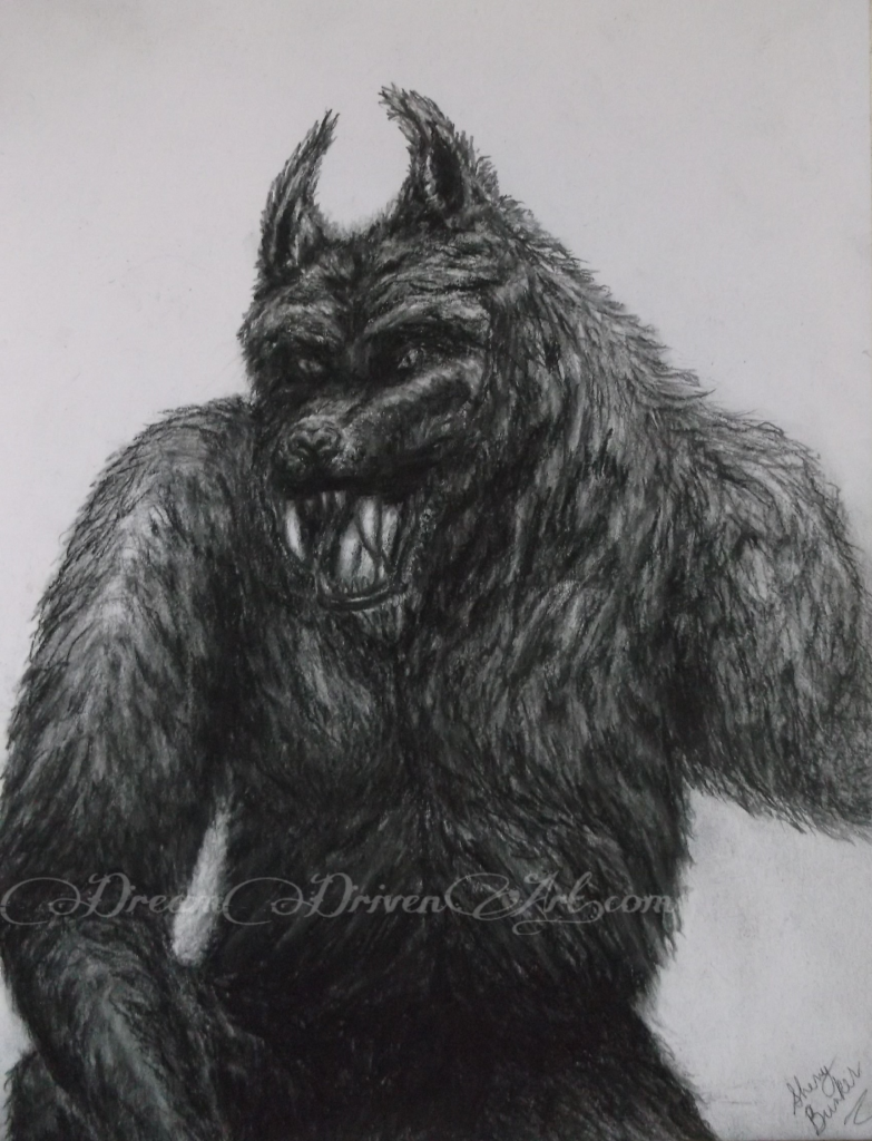 Pencil Drawings of Werewolf - Dream Driven Art